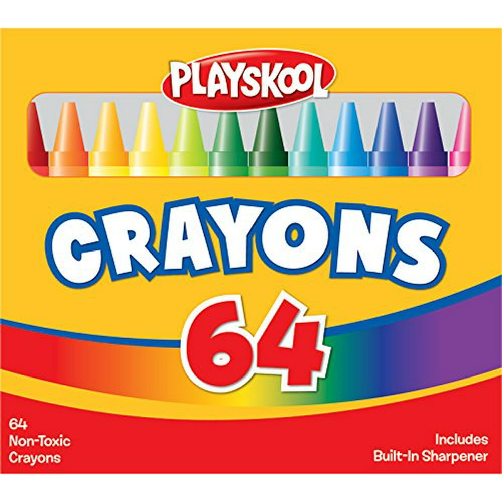 Playskool Crayons, 64 Ct - Walmart.com - Walmart.com