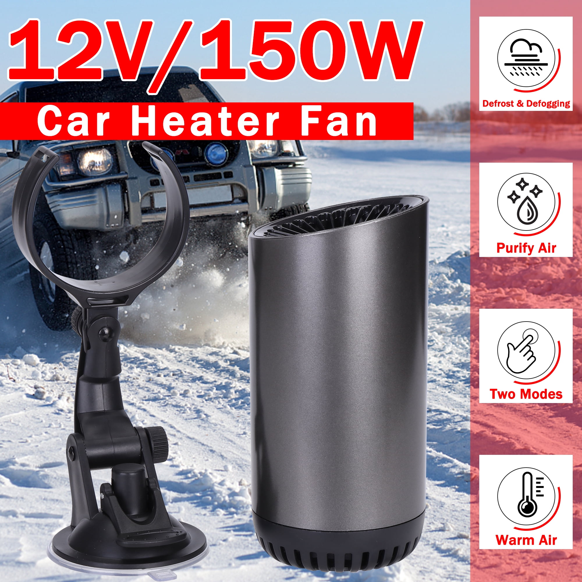 KingShop 12V Portable Auto Car Heater Defroster Demister Heater Heating ...