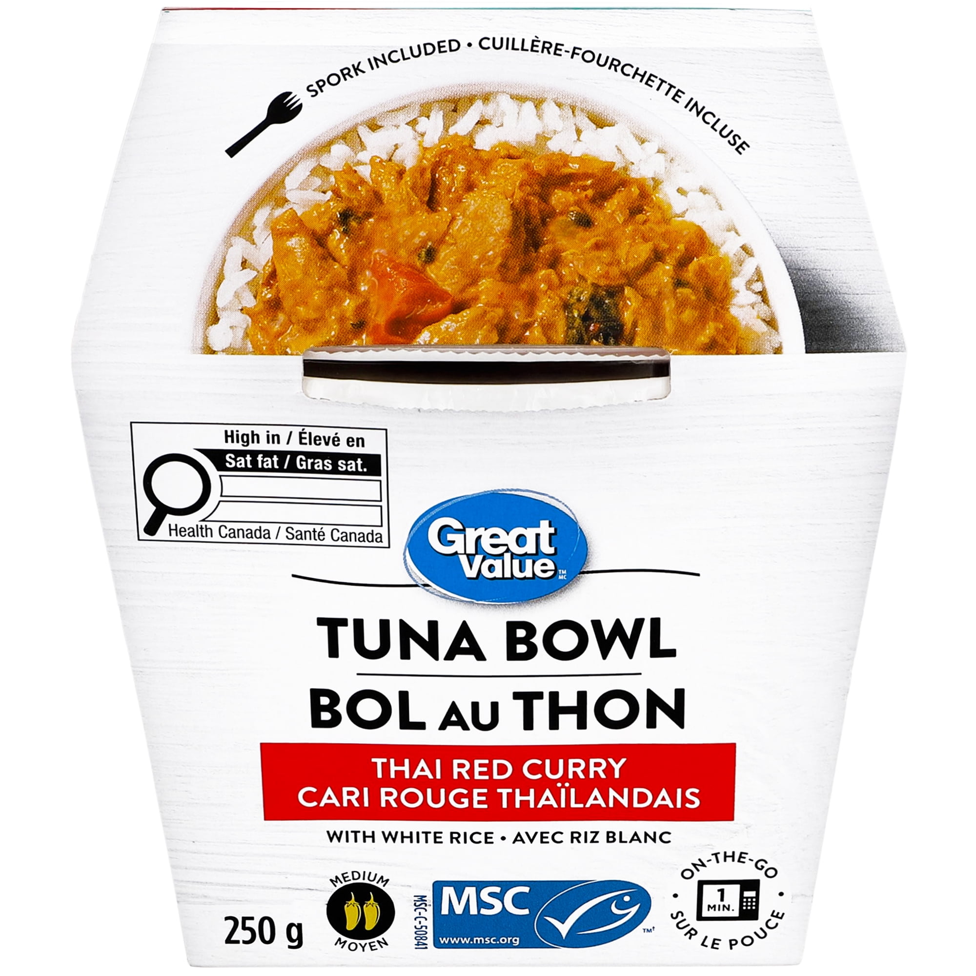 Click here for Great Value Thai Red Curry Tuna Bowl 250 G prices