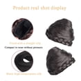2PC Synthetic Cat Ear Hair Bun Braided Chignon Drawstring Ponytail ...