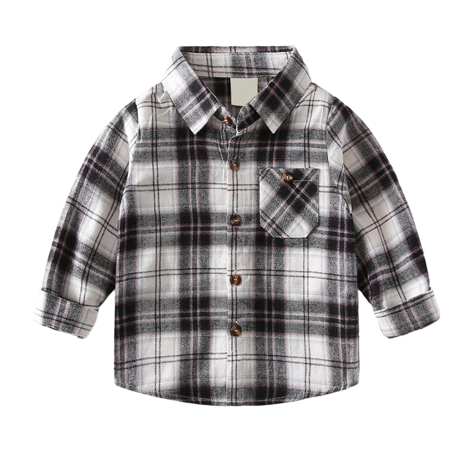 Click here for Liyamei Boys Fashion Plaid Print Long Sleeve Shirt... prices
