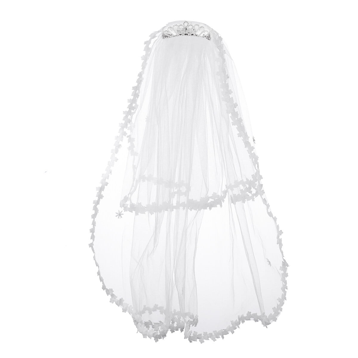 Click here for Har Adhesive Beaupretty Multi-Layered Veil Crown W... prices