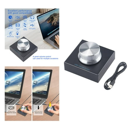 USB Volume Control, Lossless Pc Computer Speaker Volume Controller Knob ...