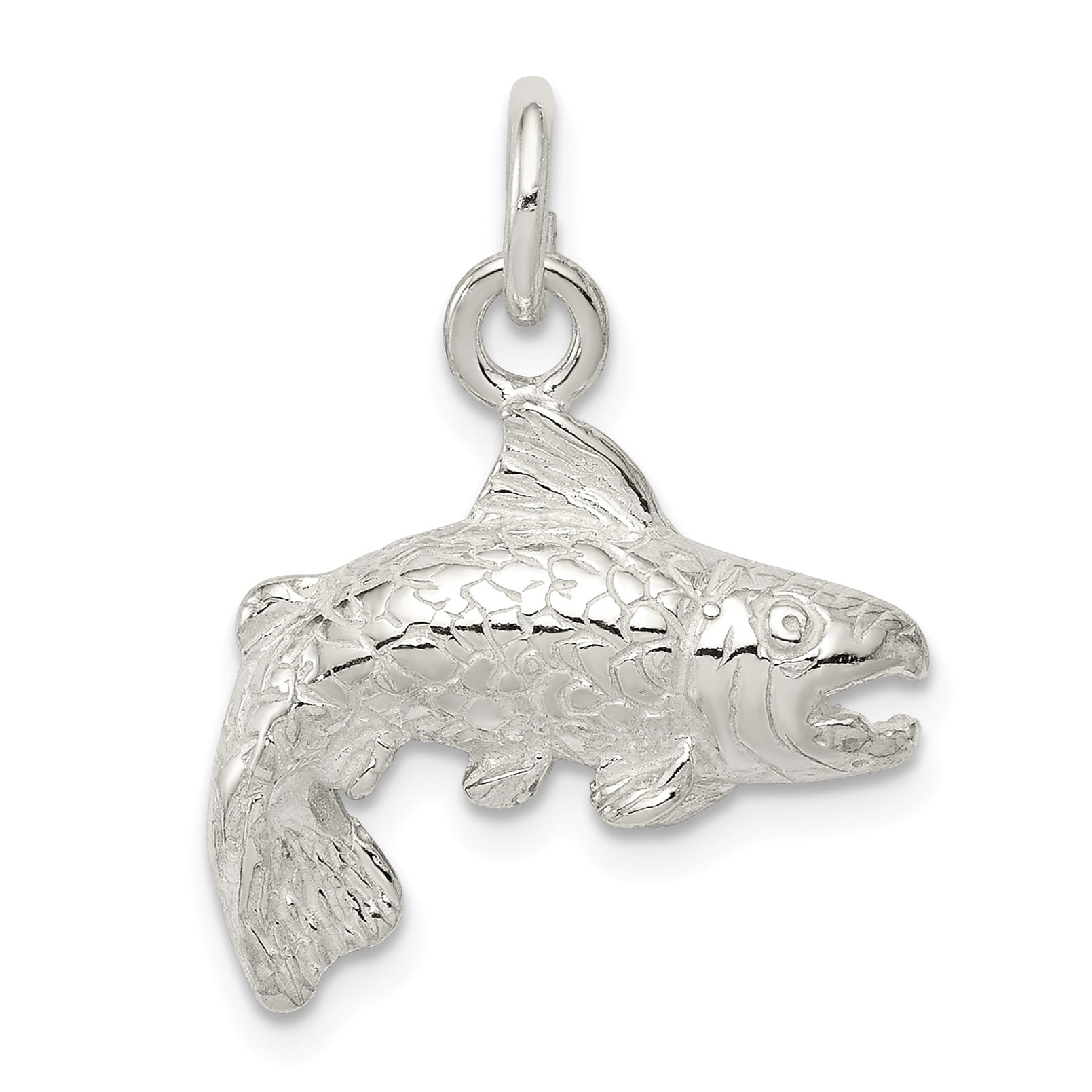 Sterling Silver Fish Charm - Walmart.com