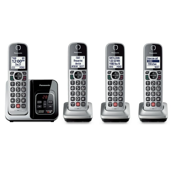 V-Tech 5-Handset Cordless Phone, Super Long Range, Bluetooth, Smart ...