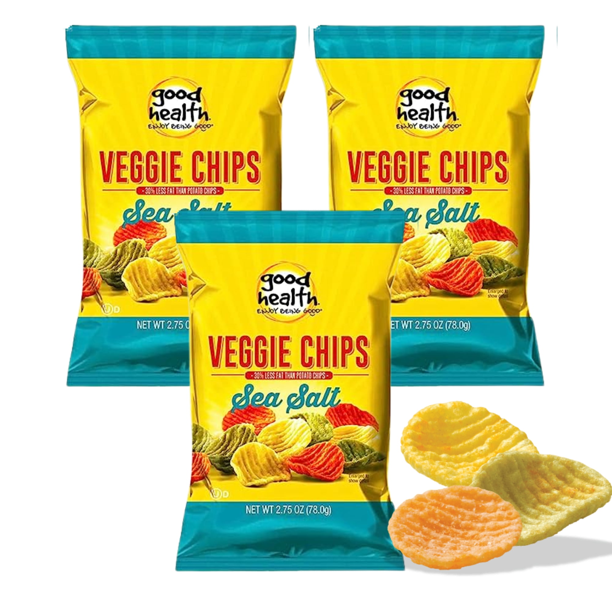 Good Health Veggie Chips with Sea Salt Flavor Gluten Cholesterol Free ...
