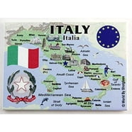 Rome Italian Magnet 4 Inch 3D Italy Magnet with Landmarks - Walmart.com