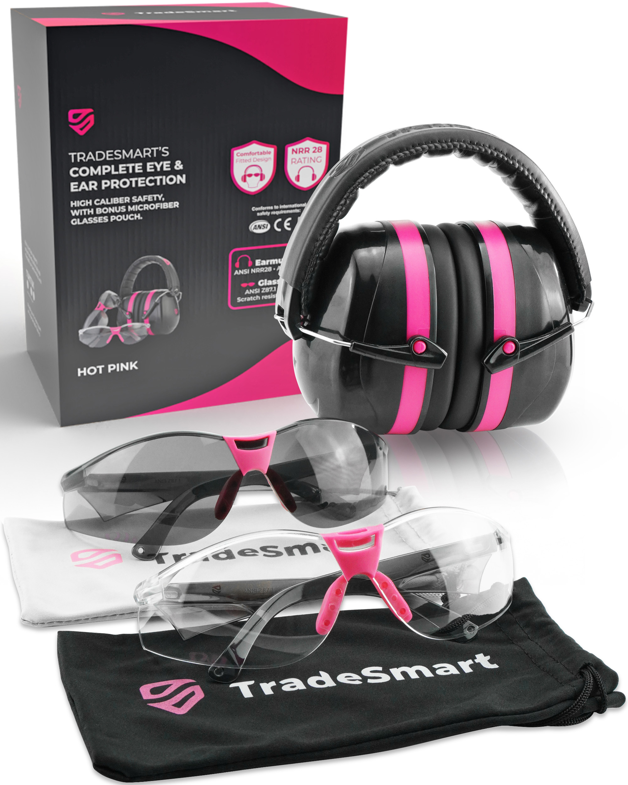 Tradesmart Shooting Range - Ear and Eye Protection, Safety Ear Muffs ...