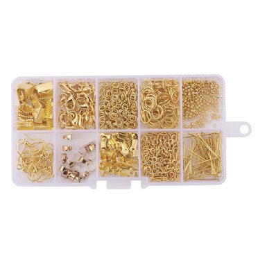 GENEMA Earring Making Supplies Kit 2418pcs Earring Repair Parts Earring ...