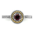 Stackable Expressions Sterling Silver & 14k Rhodolite Garnet Ring - Walmart.com