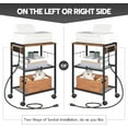 Industrial Printer Stand 3-Tier Mobile Printer Table with Power Outlets ...