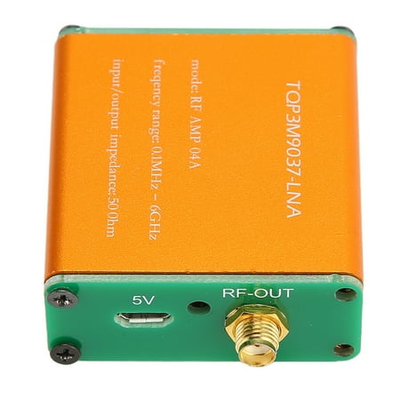 Mini Audio , Portable Full Band ,0.1MHz-6GHz, 20dB High Gain LNA RF Power Preamplifier Module ...