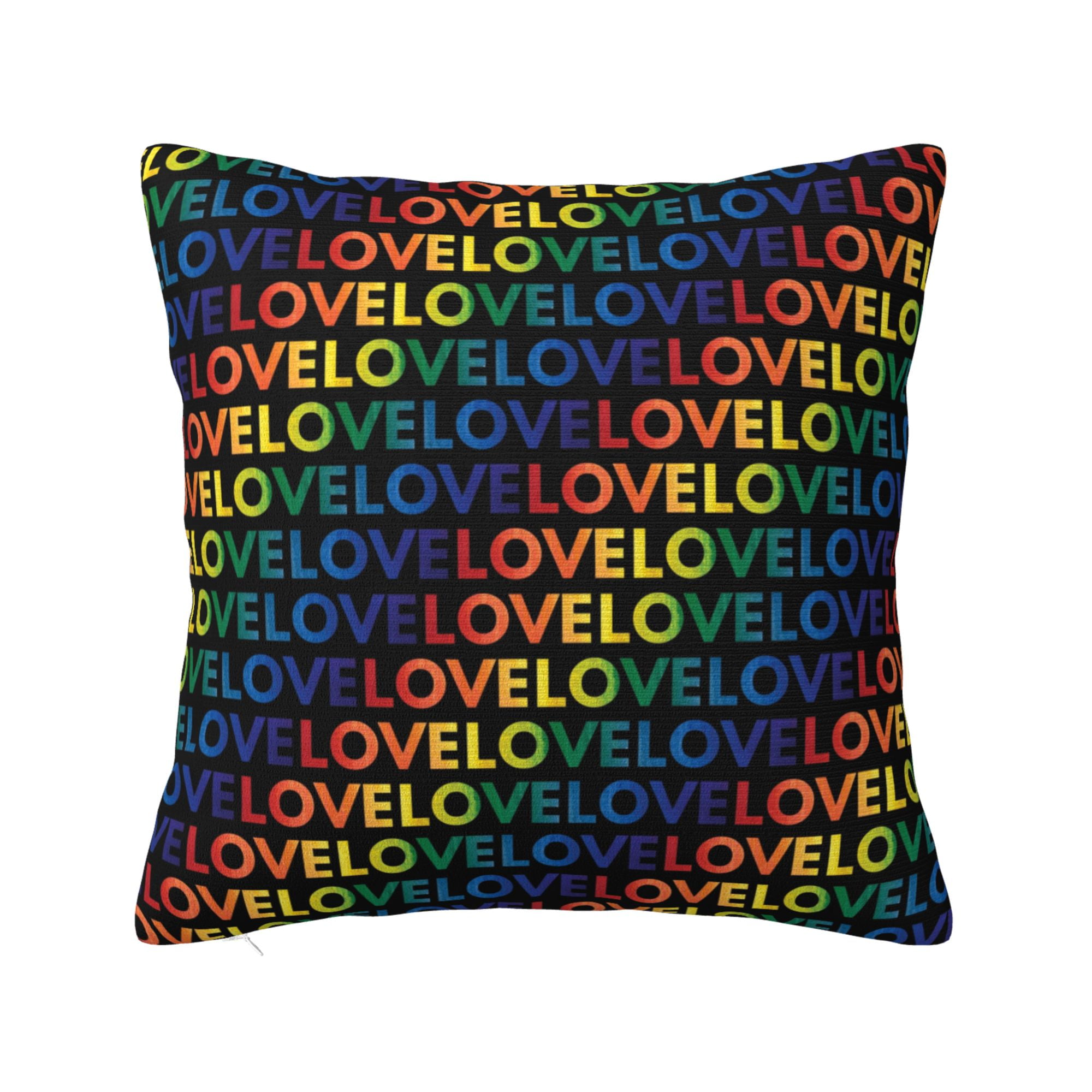 ZICANCN Rainbow Lgbt Pride Decorative Throw Pillow Covers, Bed Couch ...