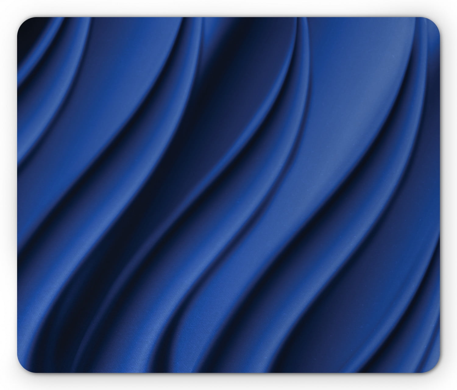 Navy Blue Mouse Pad, Ocean Waves Inspired Design with Digital ...