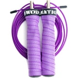 WOD Nation Adjustable Attack Speed Jump Rope for Men and Women, Purple ...