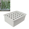 24 Holes Gray Hydroponic System Growing Box with Timer Oxygen Pump ...