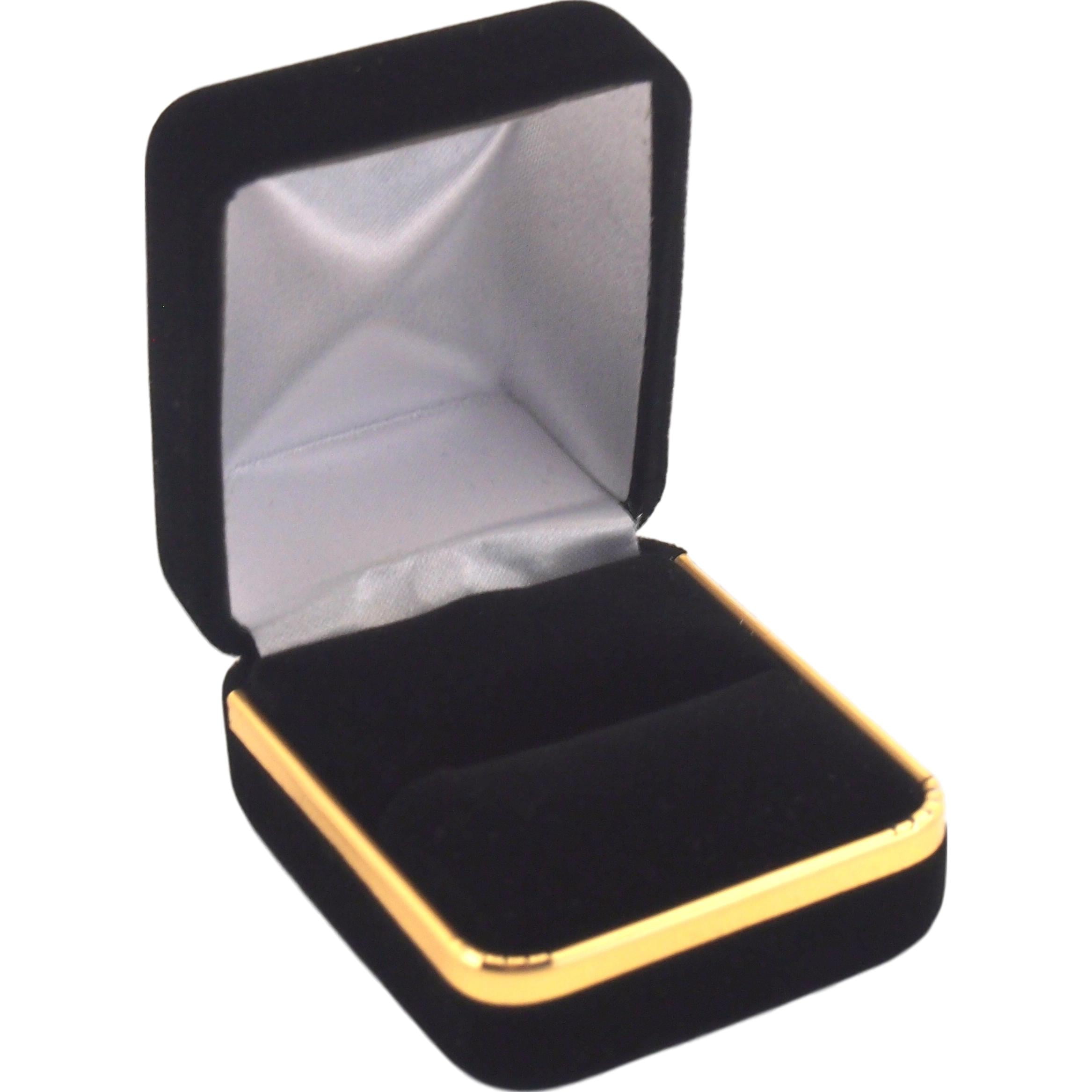 Ring Gift Box Black Velvet 2 1/4" (Only 1 Box) - Walmart.com