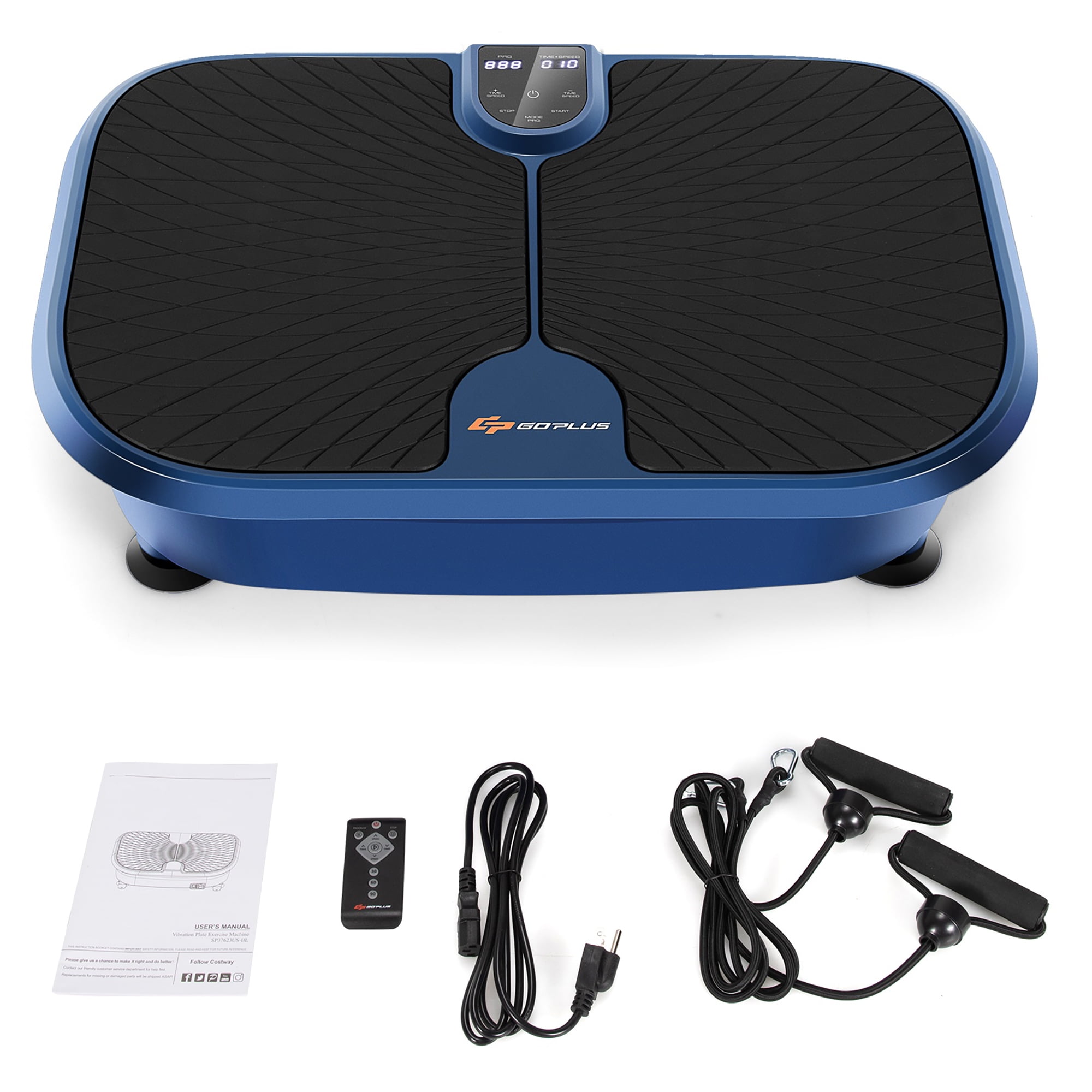 Goplus Mini Vibration Plate Fitness Exercise Machine with Remote ...