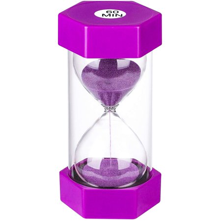 Hourglass Sand Timer 60 Minute: Plastic Sand Clock,Giant Blue Sand ...
