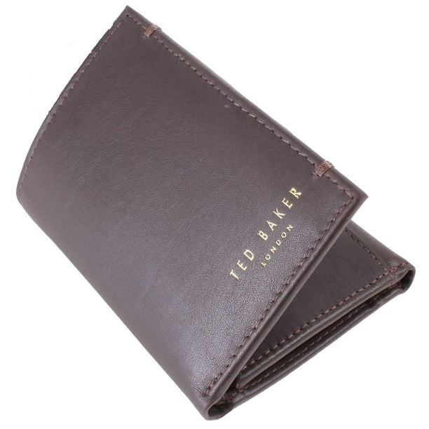 Ted Baker Johhnn Trifold Leather Wallet - Chocolate Brown - Walmart.ca