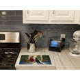 Flat-Coated Retriever and Santa Claus Glass Cutting Board 12 in x 15 in ...