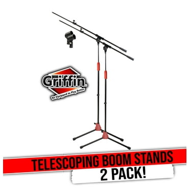 2 PACK - Professional Studio Microphone Boom Stand with Wheels by ...
