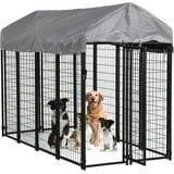 8 x 4 x 6 Ft Heavy Duty Large Dog Kennel Outside, Outdoor Dog Pen for ...