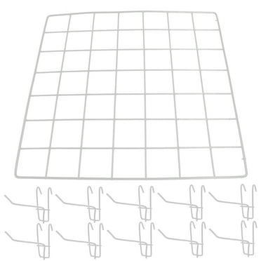 KFFKFF 24" x 67" Dual Grid Wall Panels Set, Includes 2 Wire Display ...