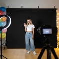 Black Solid Photography Backdrop 7x5FT, Color Photo Backdrops ...