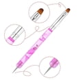 4 Pcs Gel Nail Brush French Gel Acrylic Nail Art Brush with Dotting ...