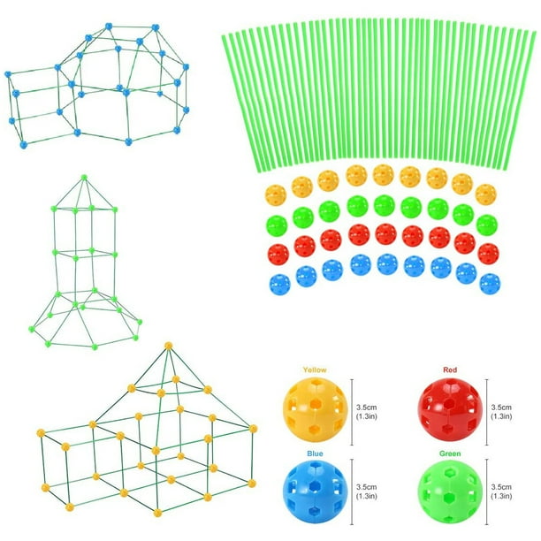 Fort Building Kit Educational Children Castle Building Toy Toy Children ...