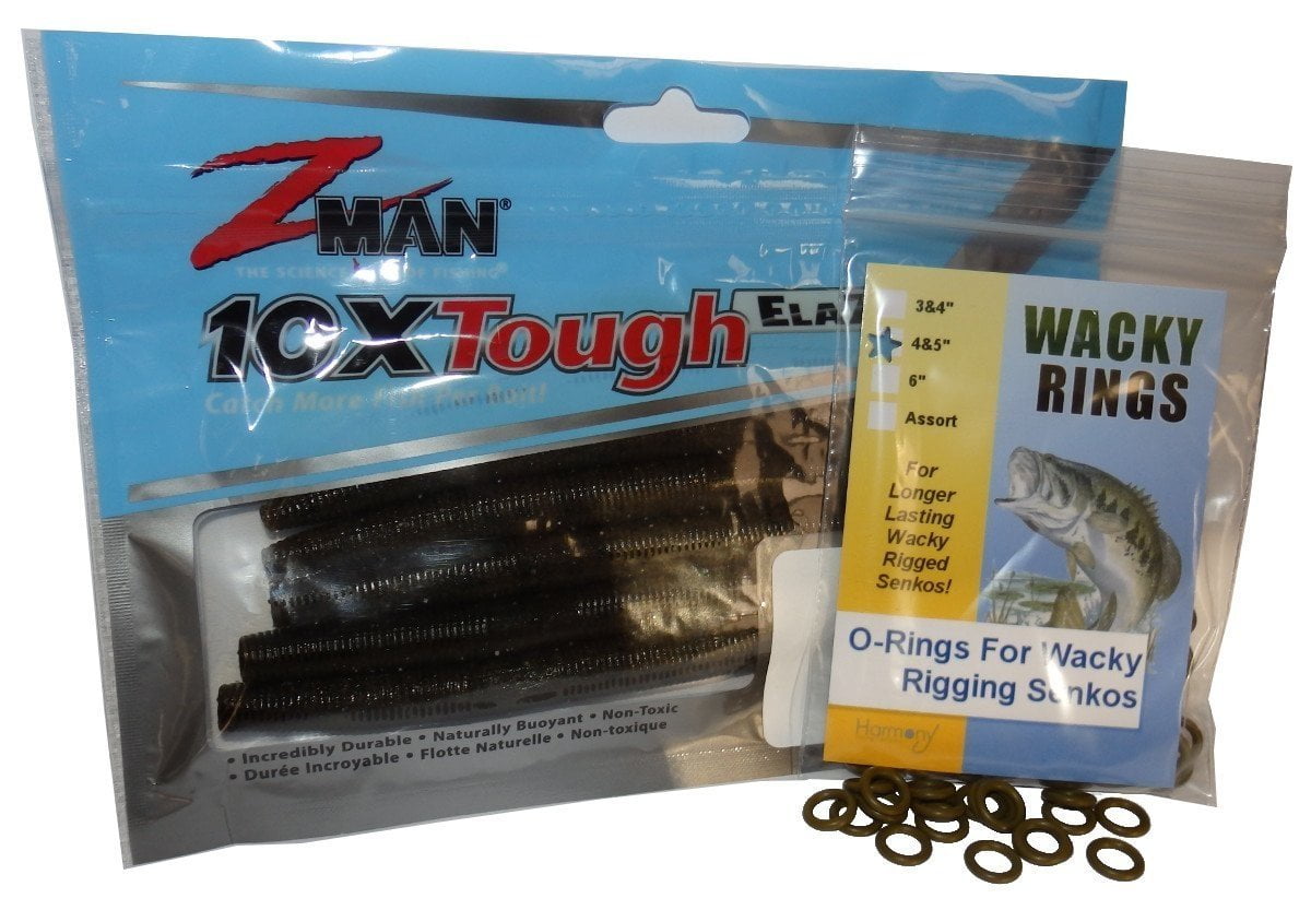 Wacky Rings + Z-Man Zinkerz - O-Rings for Wacky Rigging Senko Worms ...
