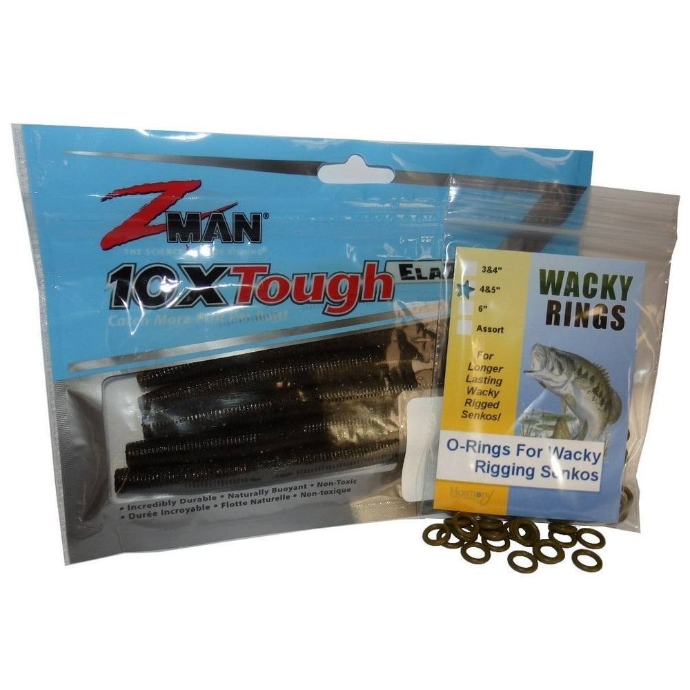 Wacky Rings + Z-Man Zinkerz - O-Rings for Wacky Rigging Senko Worms ...