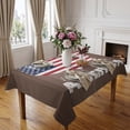 American Independence Day Table Cloth 52x70in, Waterproof Rectangle ...