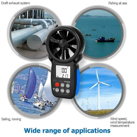 Portable Digital Anemometer LCD Display Wind Speed meter anemometer LCD ...