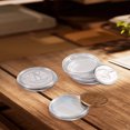 50Pcs Acrylic Coin Storage Boxs Flat Round Clear 28.5x5mm Inner ...
