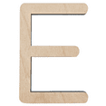 12" Tall BIRCH Wood Letter E | 1/4" Thick | Wood Craft Letter | Krafty ...
