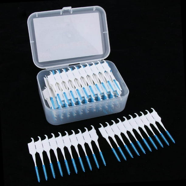 ziyahi 200 Pieces/ Box Dental Interdental Brush Tooth Pick Flosser ...