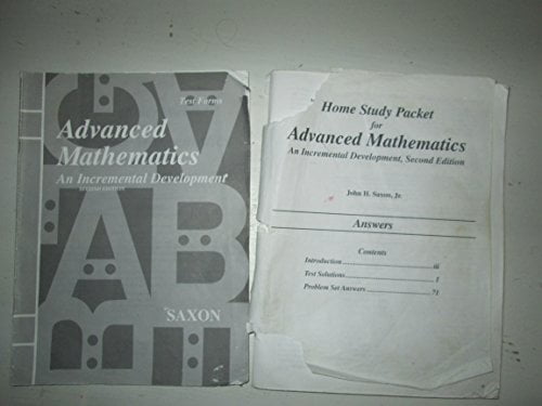 Pre-Owned Saxon Advanced Mathematics: An Incremental Development, Test ...