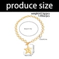 Delicate Star Shaped Necklace Pendant Charm Collarbone Chain 45cm Chain ...