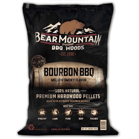 Bear Mountain Bourbon BBQ - Craft Blend Cooking Grill Smoker Pellets ...