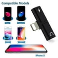 2 Pack Dual Jack Adapter for iPhone, Simyoung 2in1 Lightning Adapter ...
