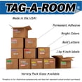 Color Coded Home Moving Box Labels, 800 Count 4 Bedroom House Pack ...