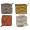 Creative Co-Op Square Cotton Crocheted Potholder, 4 Colors - Walmart.com