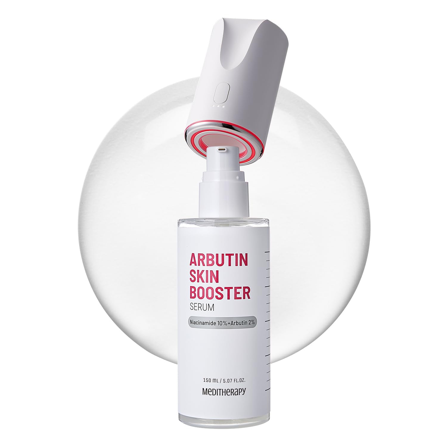 Serum MEDITHERAPY Arbutina Skin Booster 150 ml con masajeador facial | Bodega Aurrera en línea