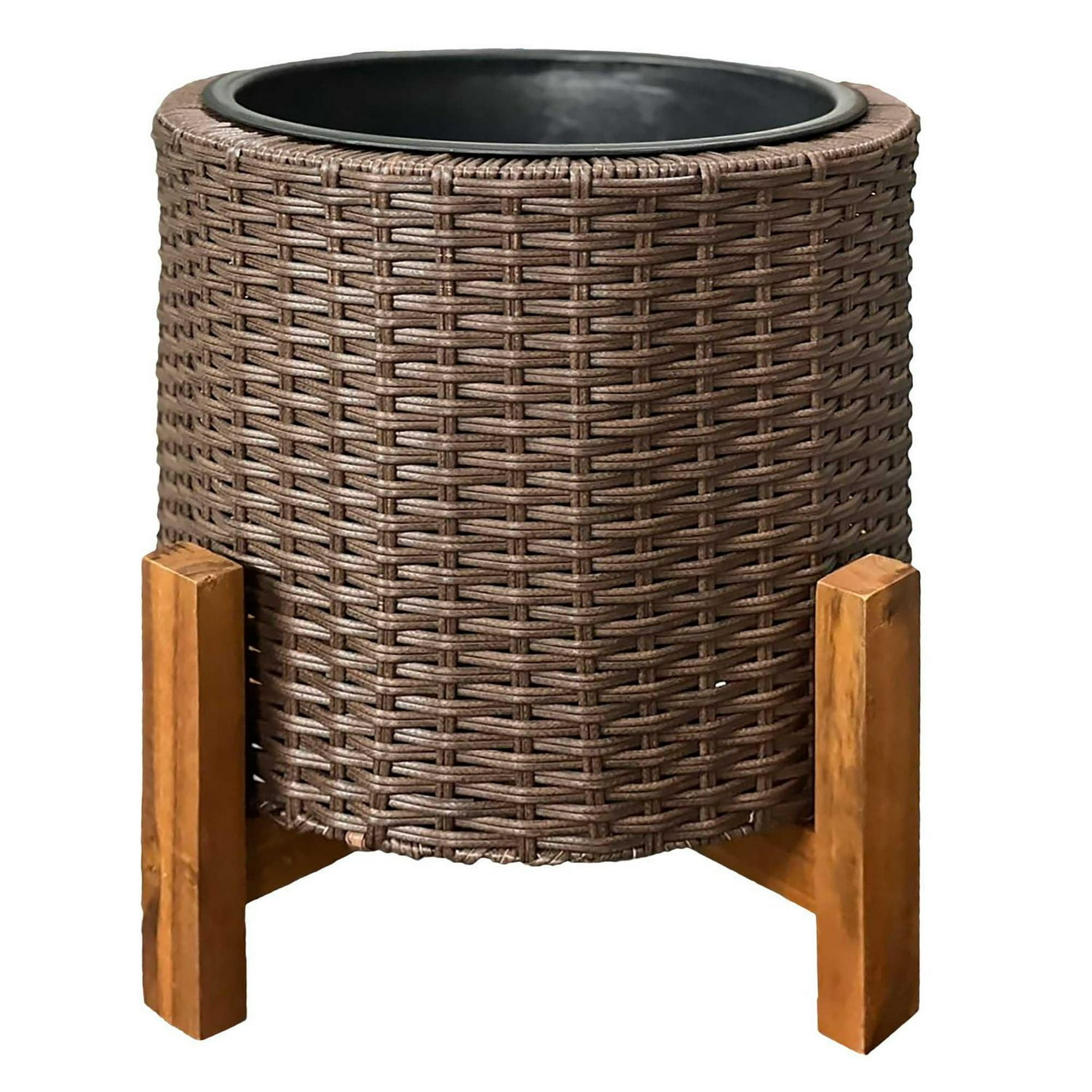 Click here for Grapevine Resin Wicker Planter With Stand prices
