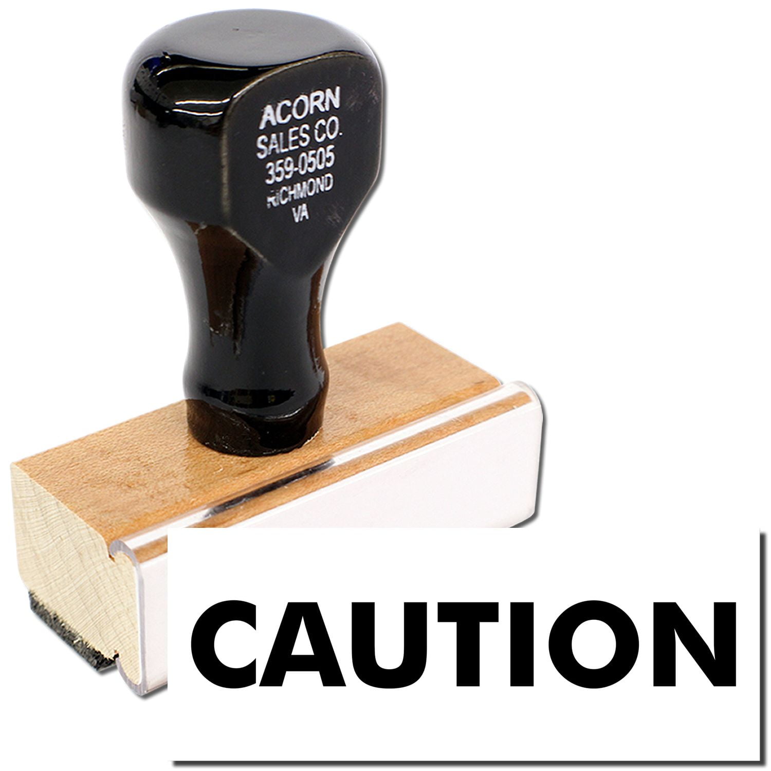 Caution Rubber Stamp, Wooden Handle Rubber Stamp, Laser Engraved Dies ...