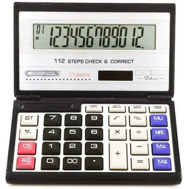 Casio SL-100L 8-Digit Folding Solar Calculator, Large Display - Walmart.com