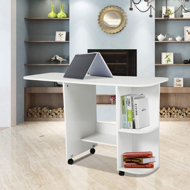 Sauder Rolling Sewing Cart with Storage, White Finish - Walmart.com