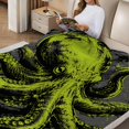 Chilfamy Soft Flannel Fleece Blanket, Octopus Grunge Neon Splash Art ...